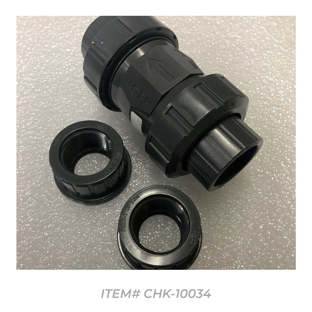 1" PVC CONE CHECK VALVE SXT EPDM | Norchem Shop